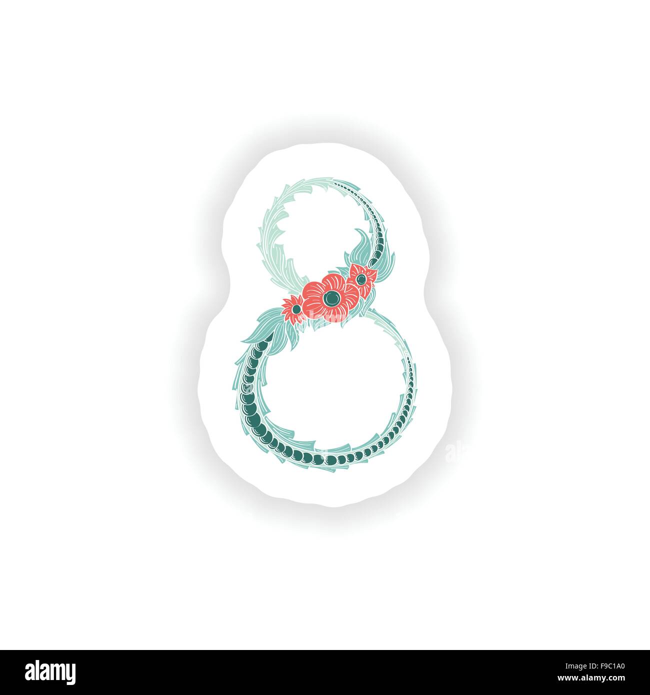 Number 8 logo -Fotos und -Bildmaterial in hoher Auflösung – Alamy