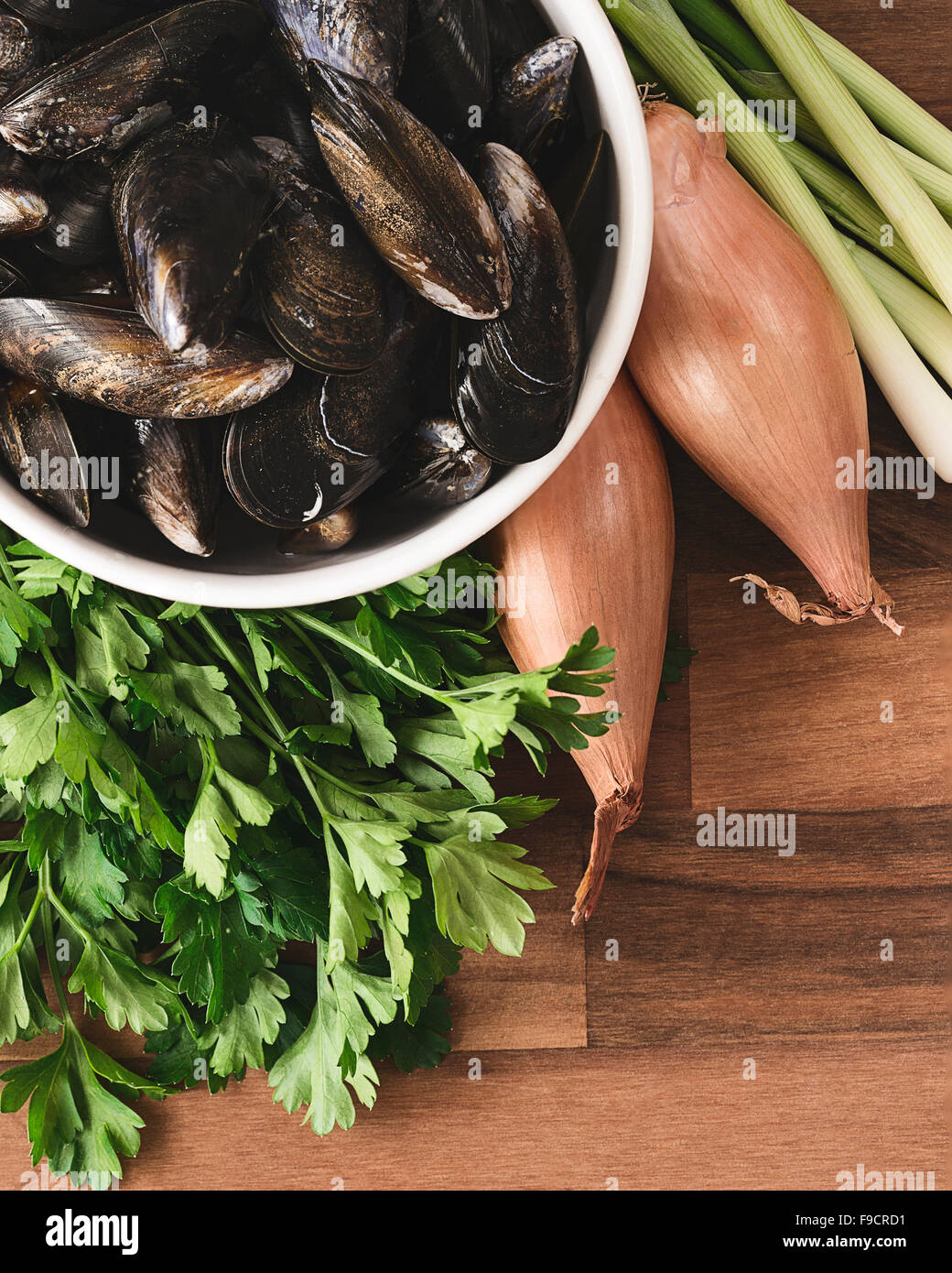 Eine auswahl un gekochter muscheln -Fotos und -Bildmaterial in hoher ...