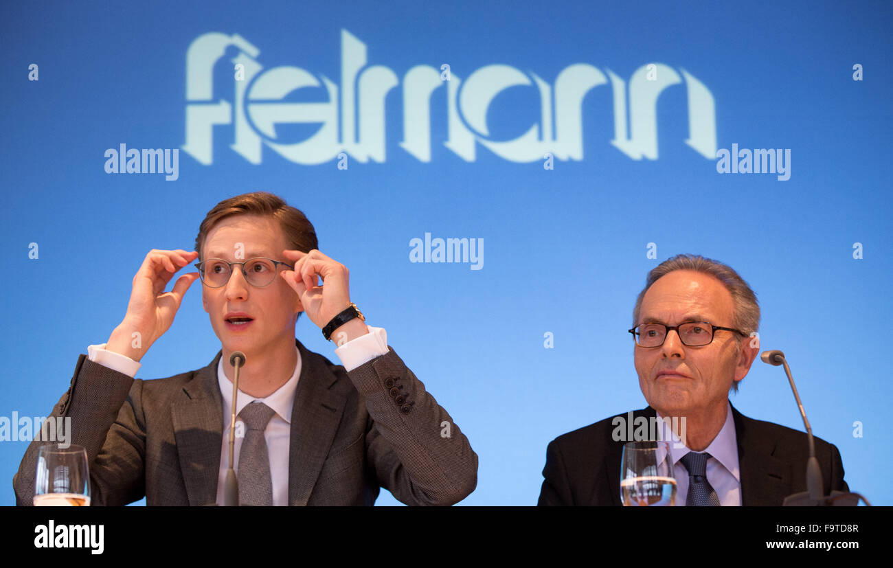 Hamburg, Deutschland. 18. Dezember 2015. Der Vorstandsvorsitzende der ...