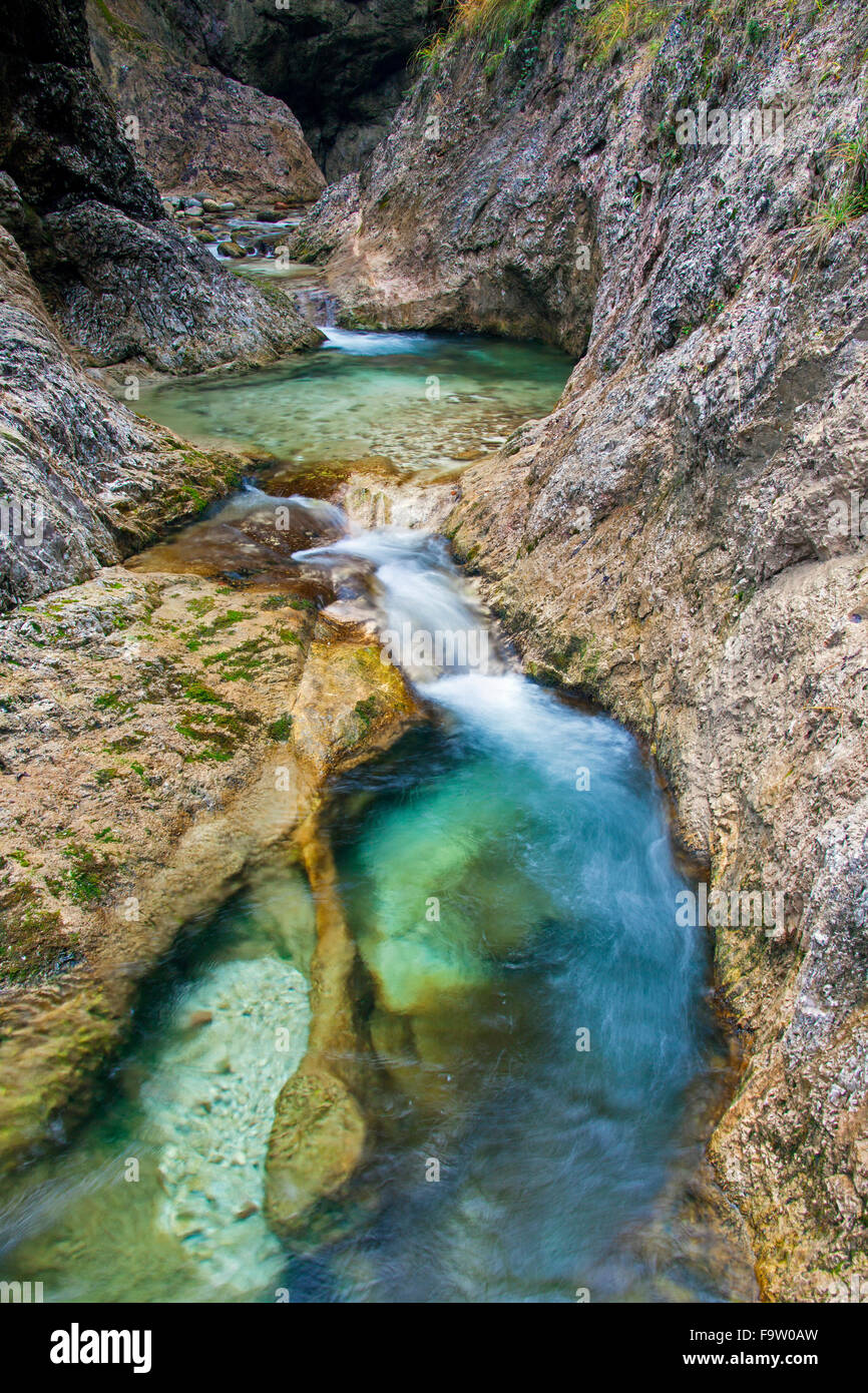 Almbachklamm Almbach Berchtesgaden Gorge Germany Stockfotos ...