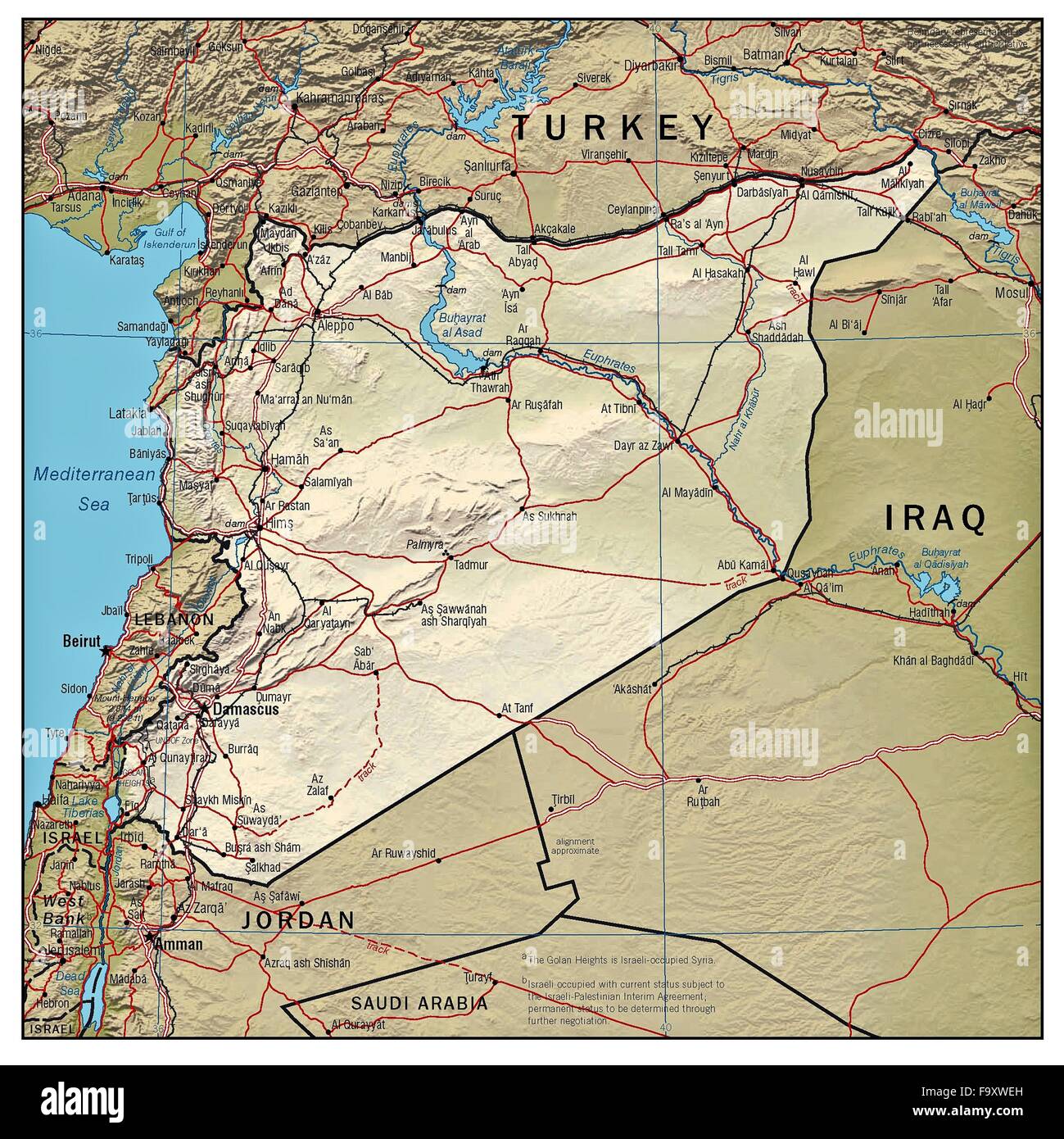 Syrien karte -Fotos und -Bildmaterial in hoher Auflösung – Alamy