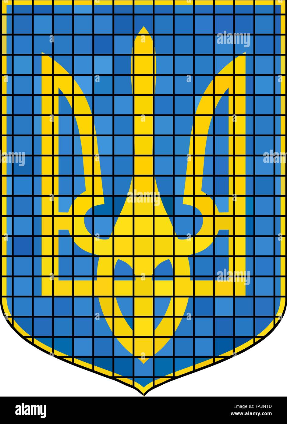 Wappen der Ukraine Stock-Vektorgrafik - Alamy