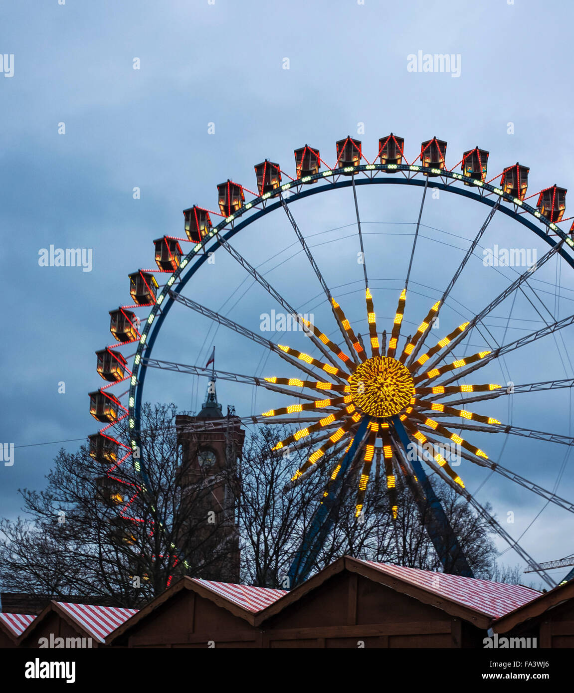Deutschen Weihnachtsmarkt, Berlin. Traditionelle Old fashioned ...
