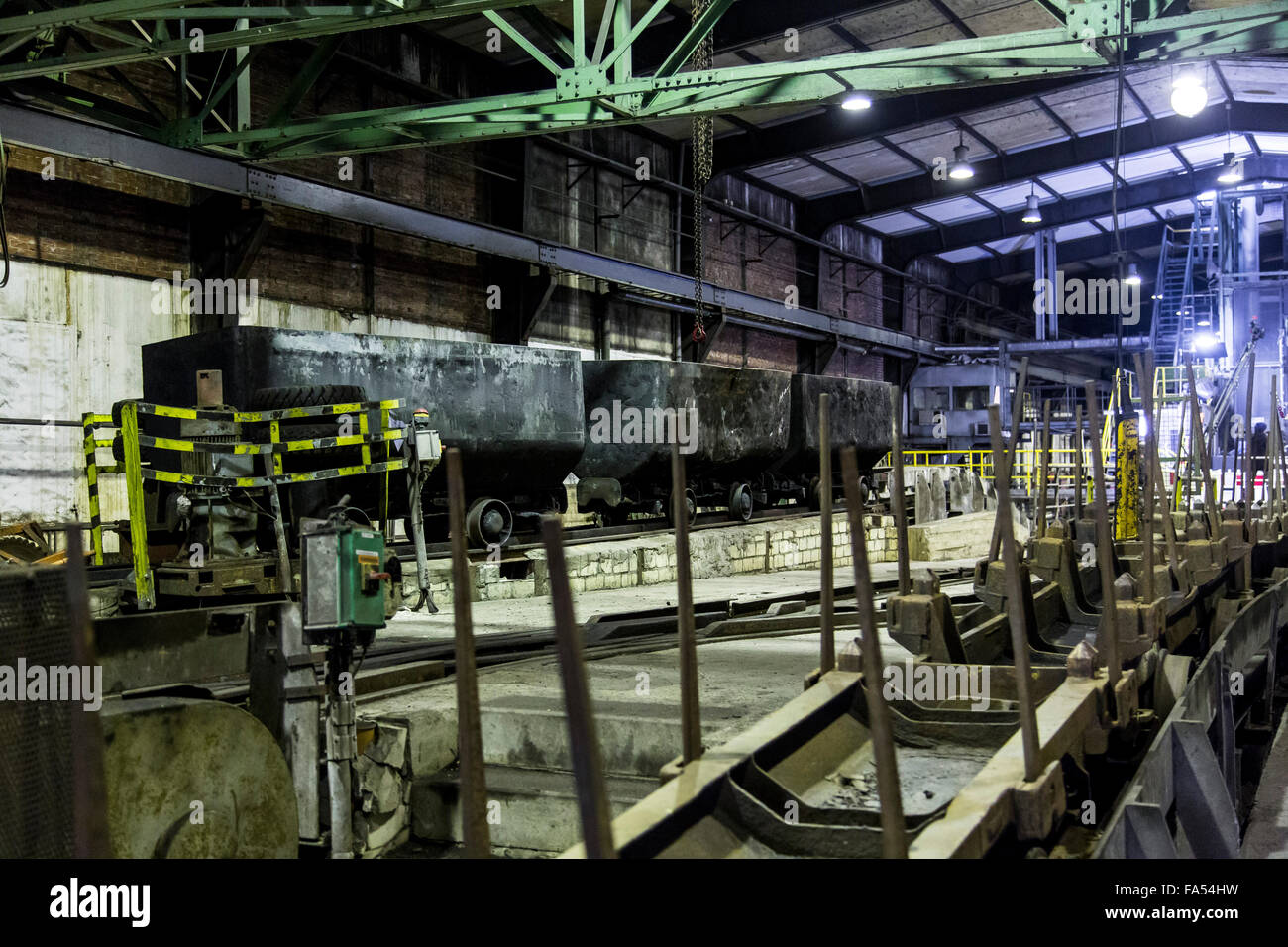 Zeche Auguste Victoria in Marl, Deutschland, Mine Welle Halle mit ...