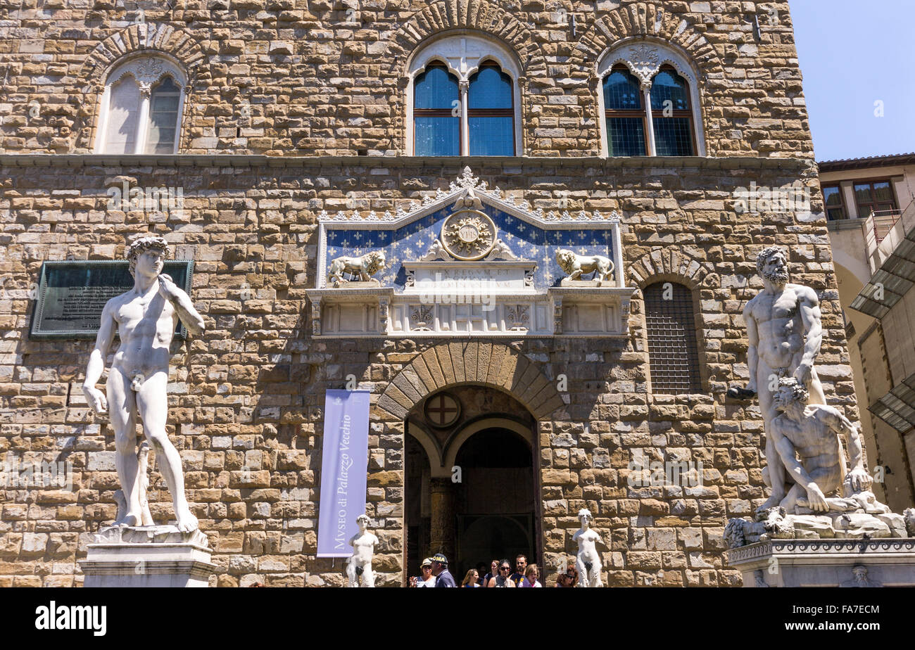 Italien, Toskana, Florenz, Piazza della Signoria, Hercules und Grab ...