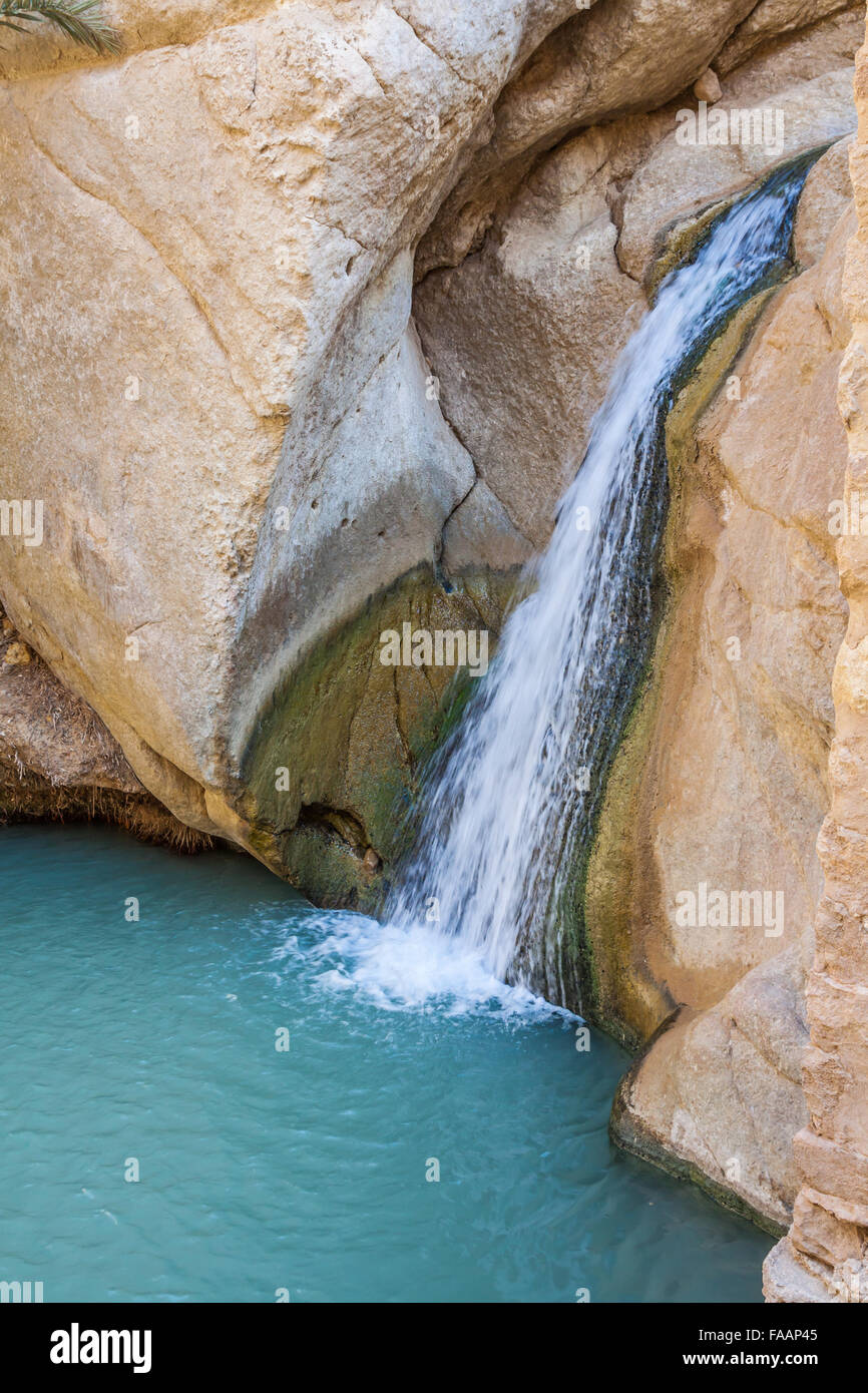 Waterfall Tamerza Oasis Tunisia Stockfotos und -bilder Kaufen - Alamy