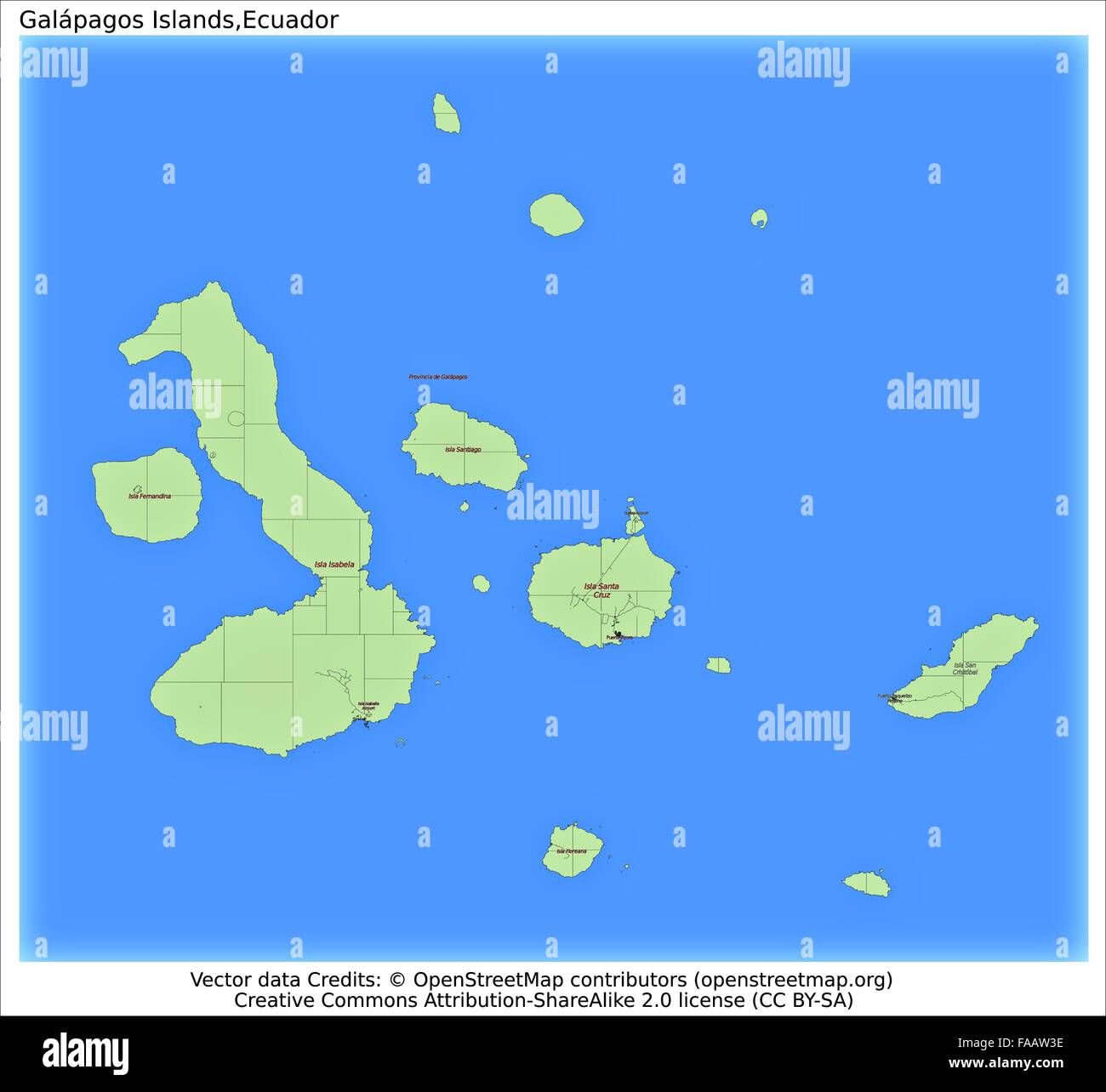 Map Galapagos Islands Stockfotos und -bilder Kaufen - Alamy