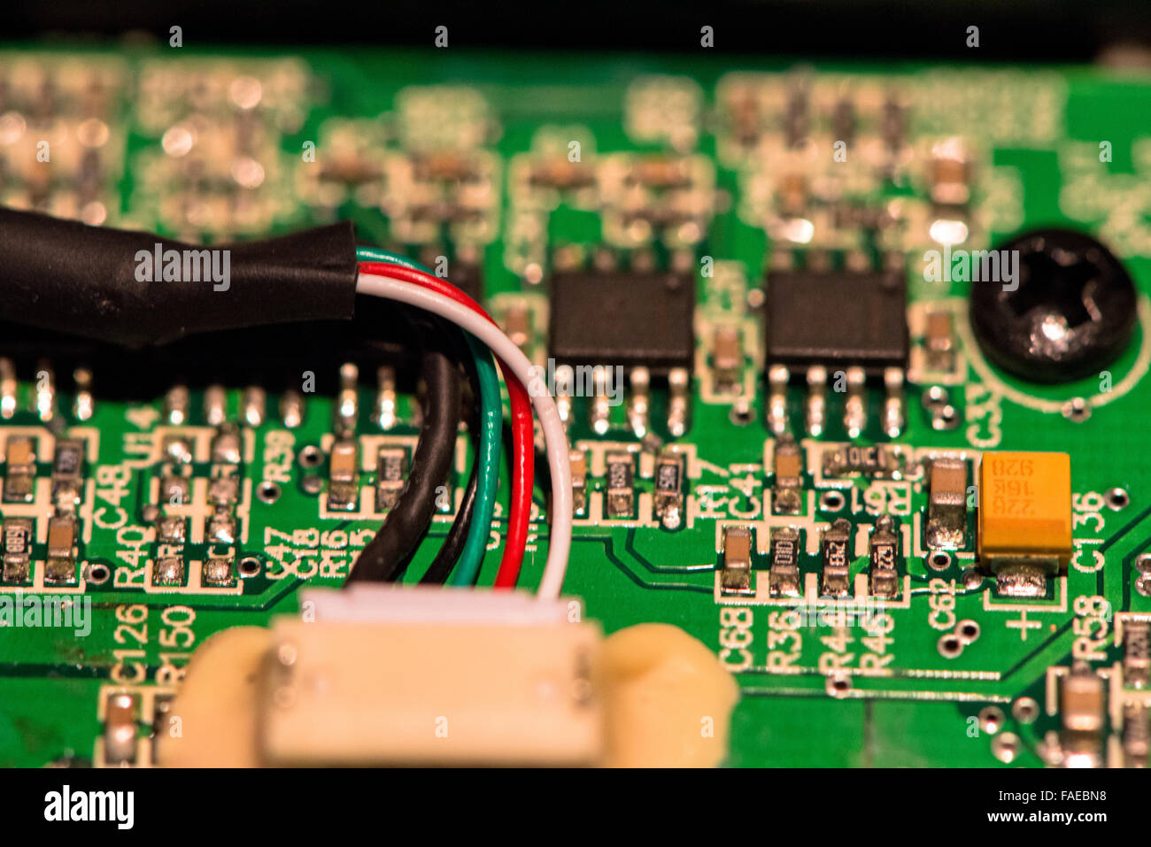 Innenraum des Computers mit motherboard Stockfotografie - Alamy