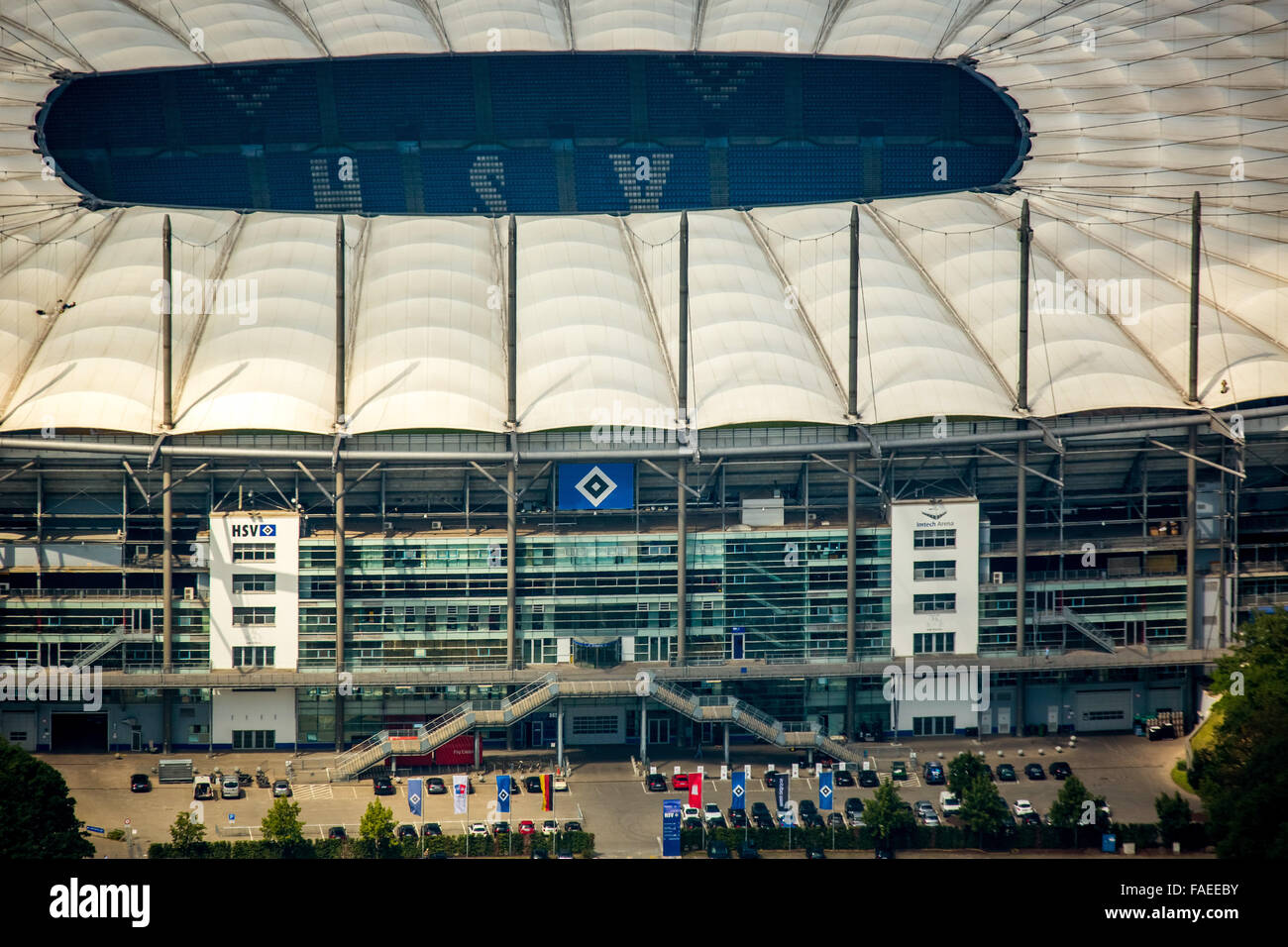 Luftaufnahme, AOL Arena Hamburg, Stadion des Hamburger SV ... Luftaufnahme, AOL Arena Hamburg, Stadion des Hamburger SV ...