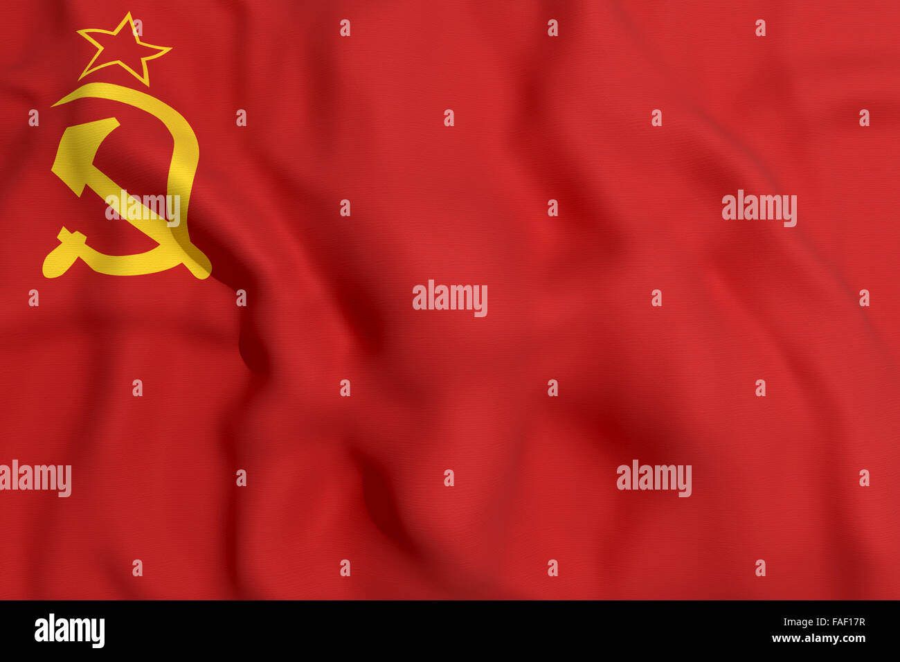 Russischer soldat der sowjetunion mit hammer und sichel flagge -Fotos ...