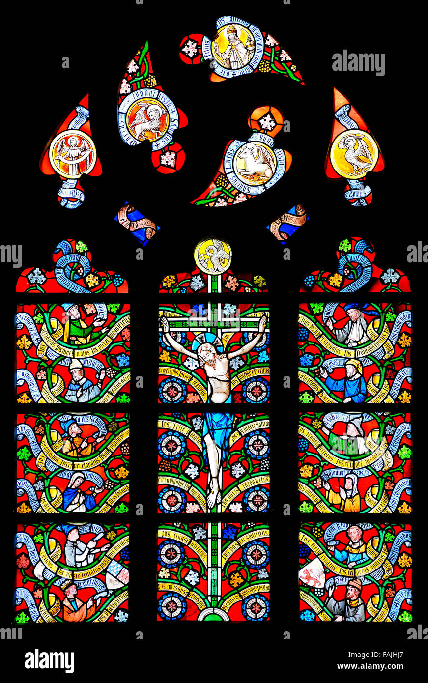 Kreuzigung christi fenster Stockfotos und -bilder Kaufen - Alamy