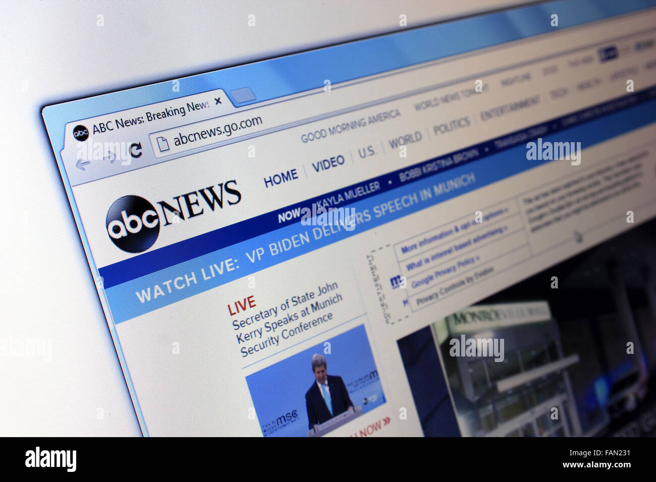 Abc news -Fotos und -Bildmaterial in hoher Auflösung – Alamy