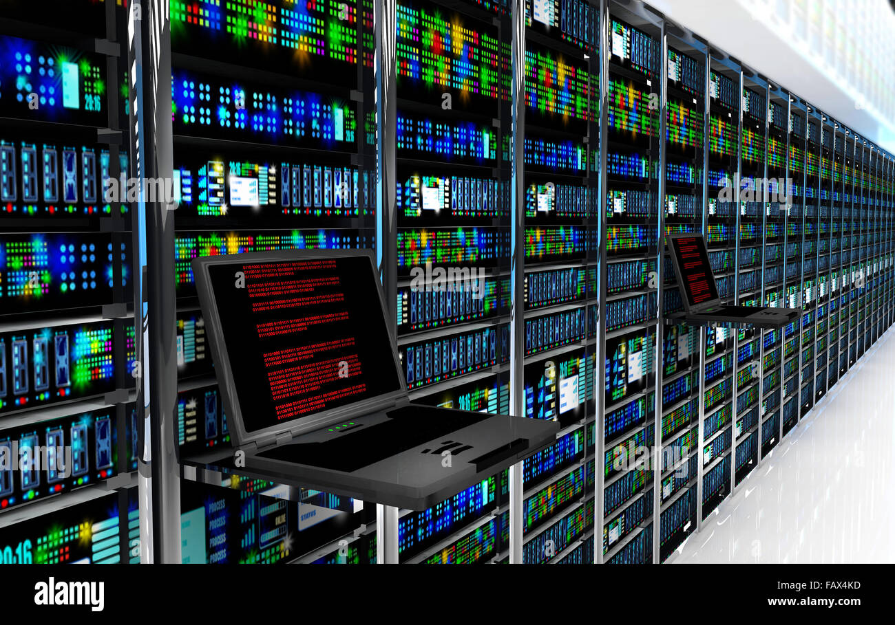 Terminal monitor in server room -Fotos und -Bildmaterial in hoher ...