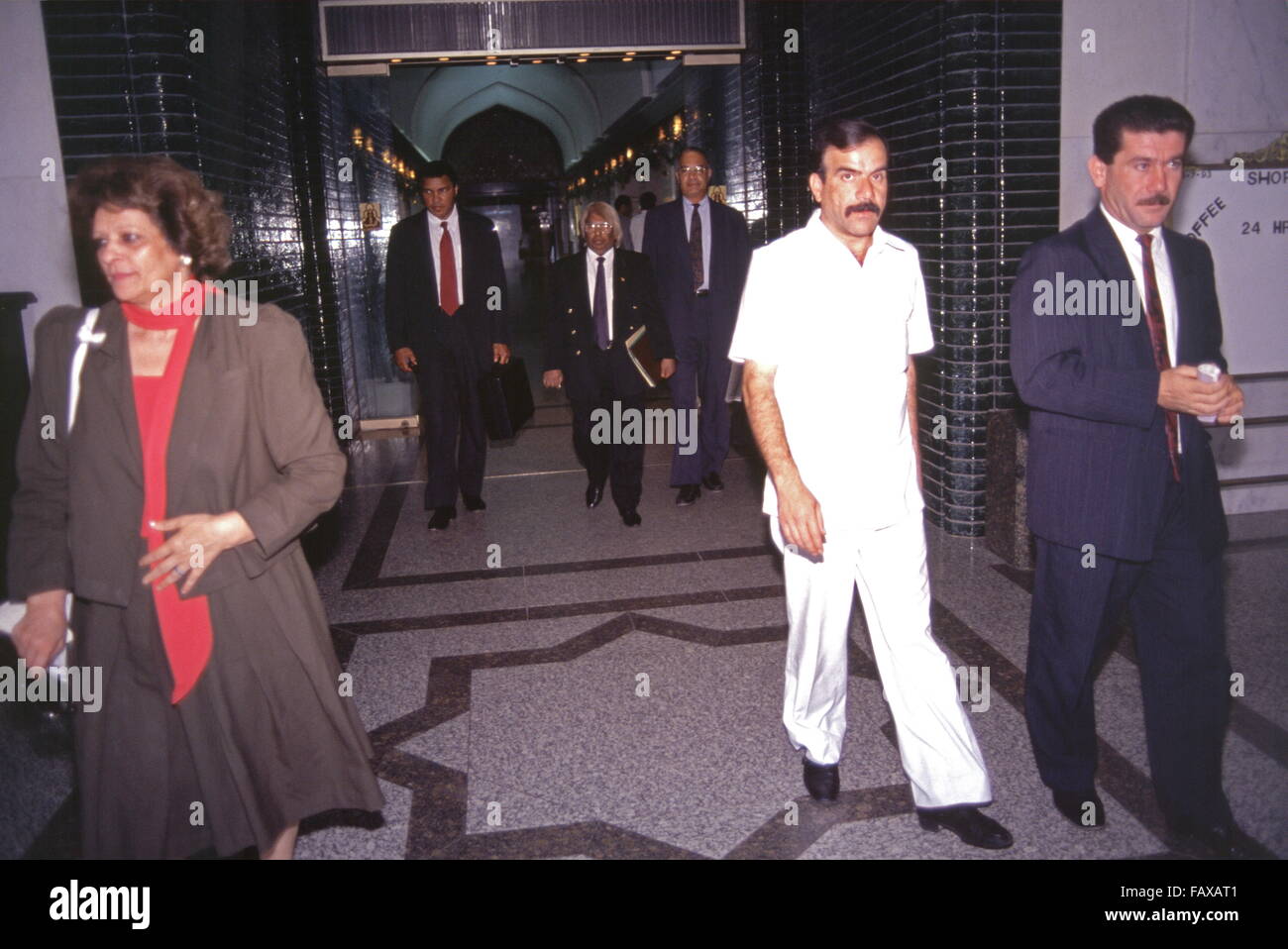 Welt-Schwergewichts-Boxweltmeister Muhammad Ali Rashid Hotel in Bagdad ...