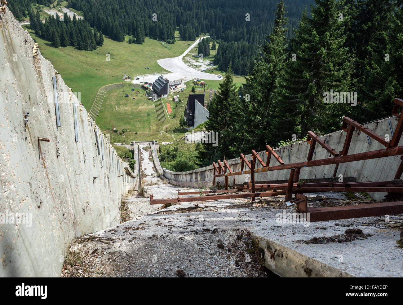 Igman Olympic springt auch genannt Malo Polje in Ilidža, Sarajevo ...
