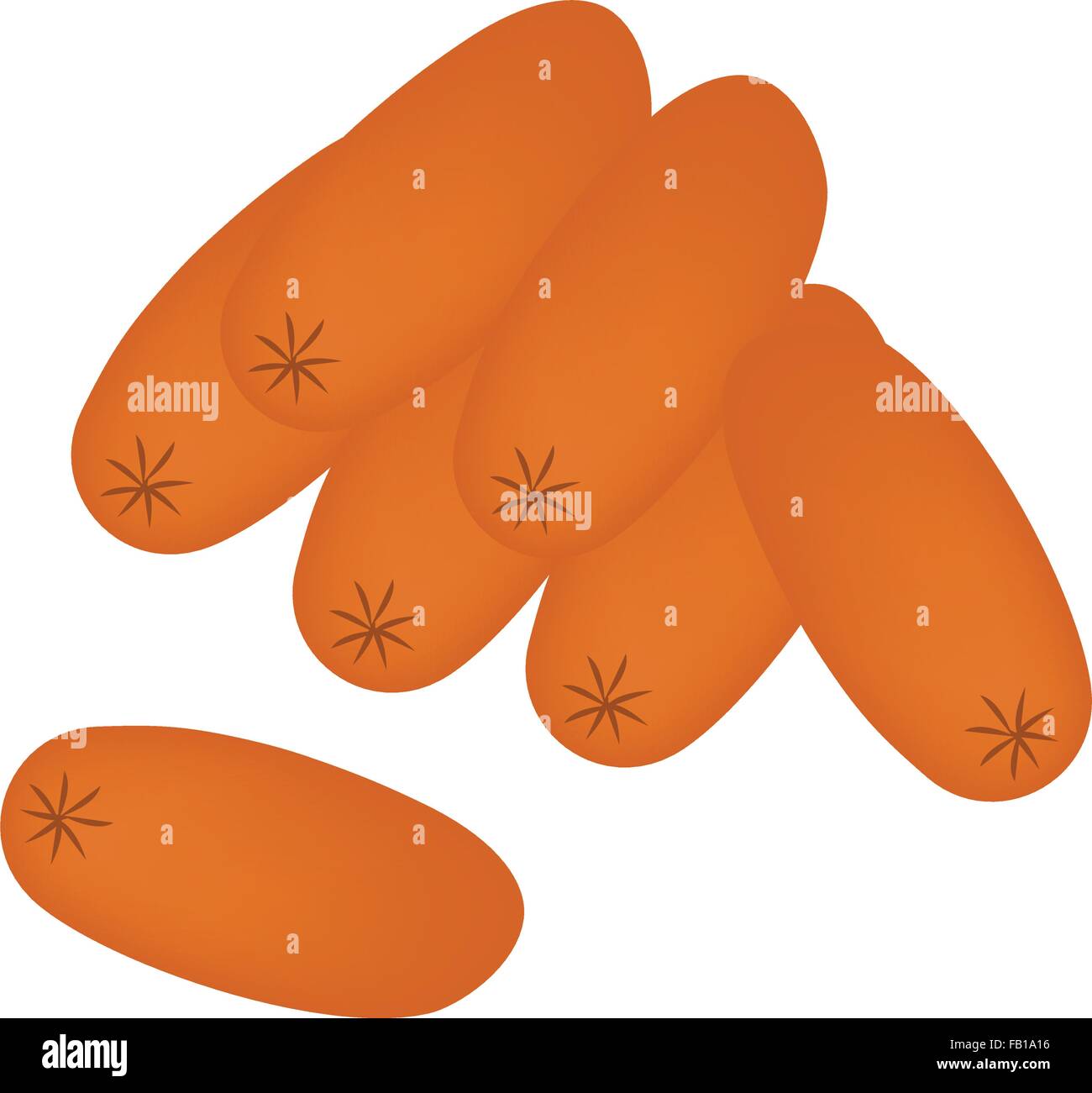 Geräucherte polnische wurst Stock-Vektorgrafiken kaufen - Alamy