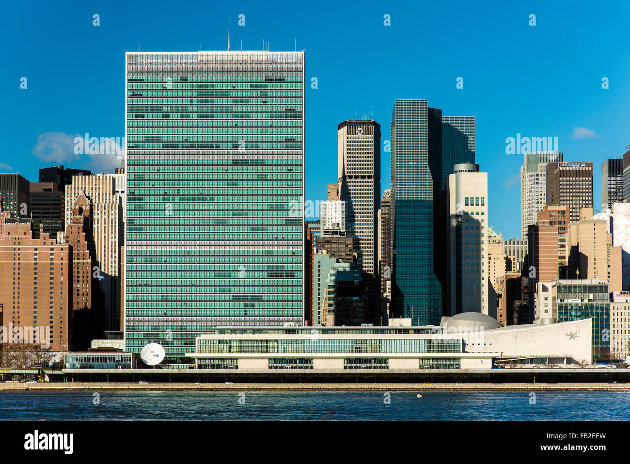 Das Hauptquartier der Vereinten Nationen, Manhattan, New York, USA Stockfotografie - Alamy