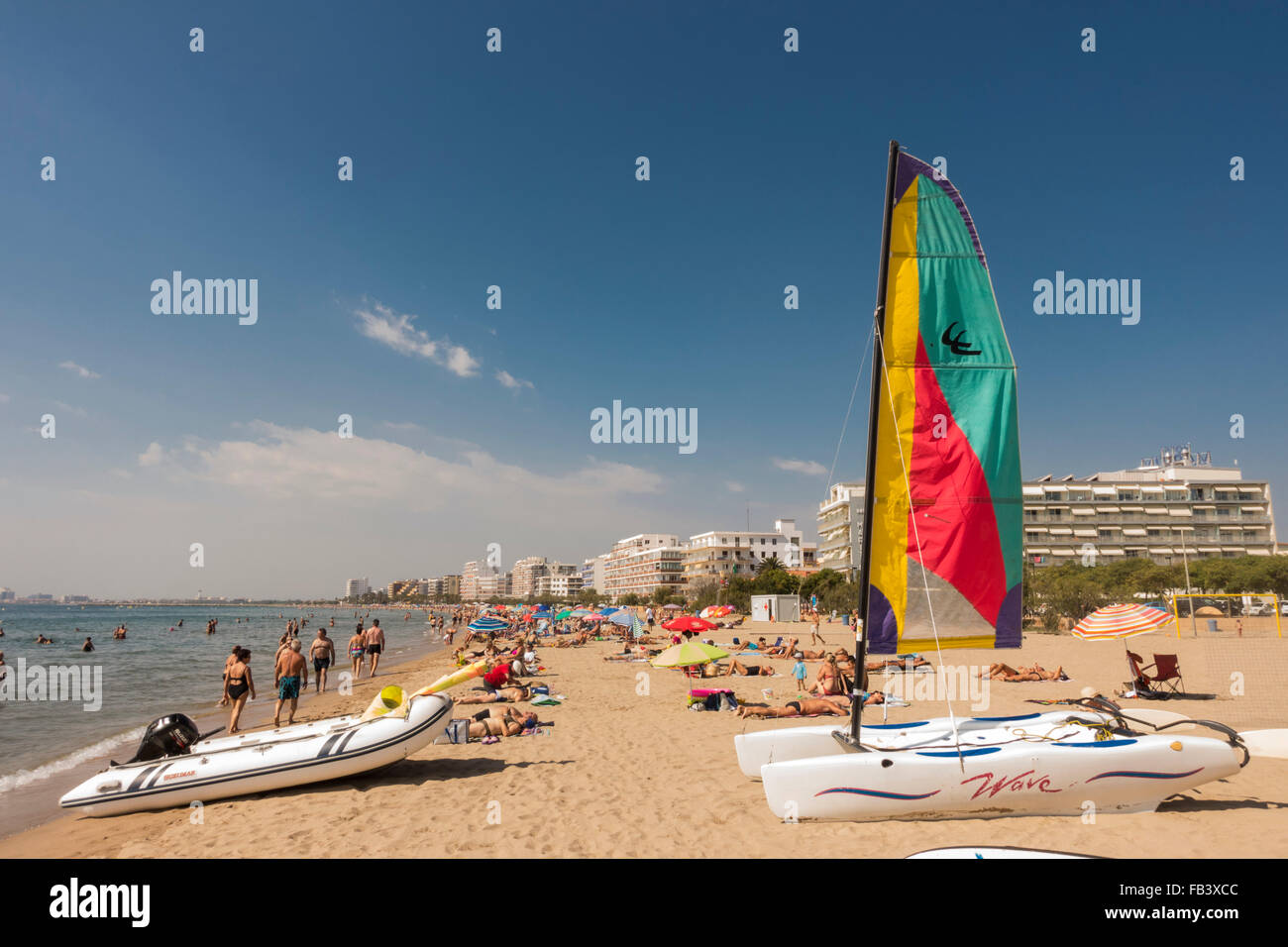 Strand von Roses, Costa Brava, Roses, Katalonien, Spanien ...