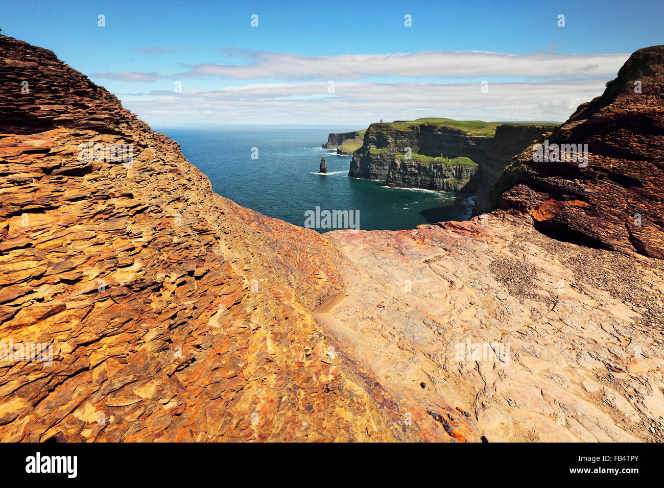 Cliffs of Moher nahe Doolin und Liscannor, County Clare, Irland ...