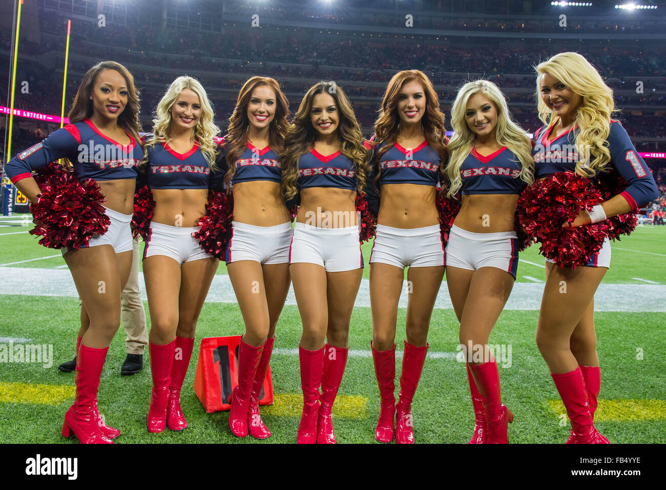 Houston, Texas, USA. 9. Januar 2016. Houston Texans Cheerleader ...