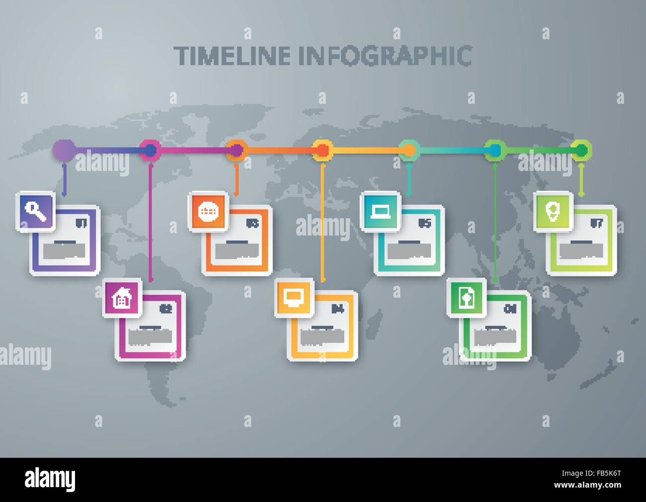 Vektor-Illustration-Infografik-timeline Stock-Vektorgrafik - Alamy