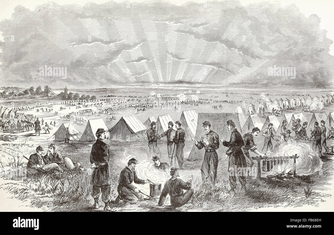 Civil war army camp -Fotos und -Bildmaterial in hoher Auflösung – Alamy