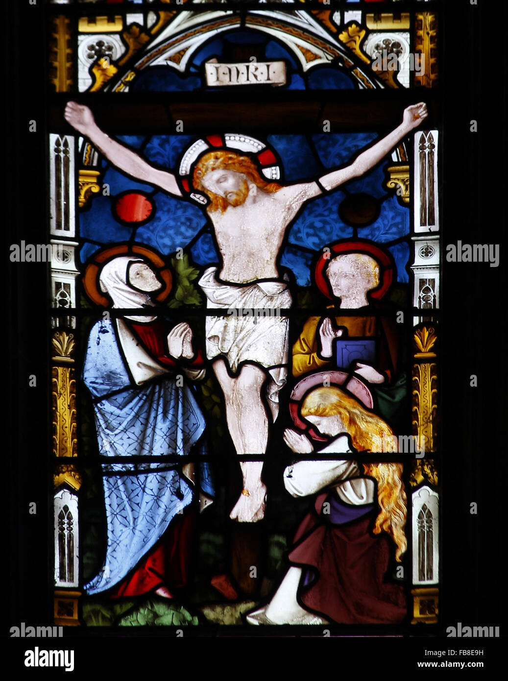 Ostfenster von 1869 mit Lavern, Berraud und Westlake, Darstellung der ...