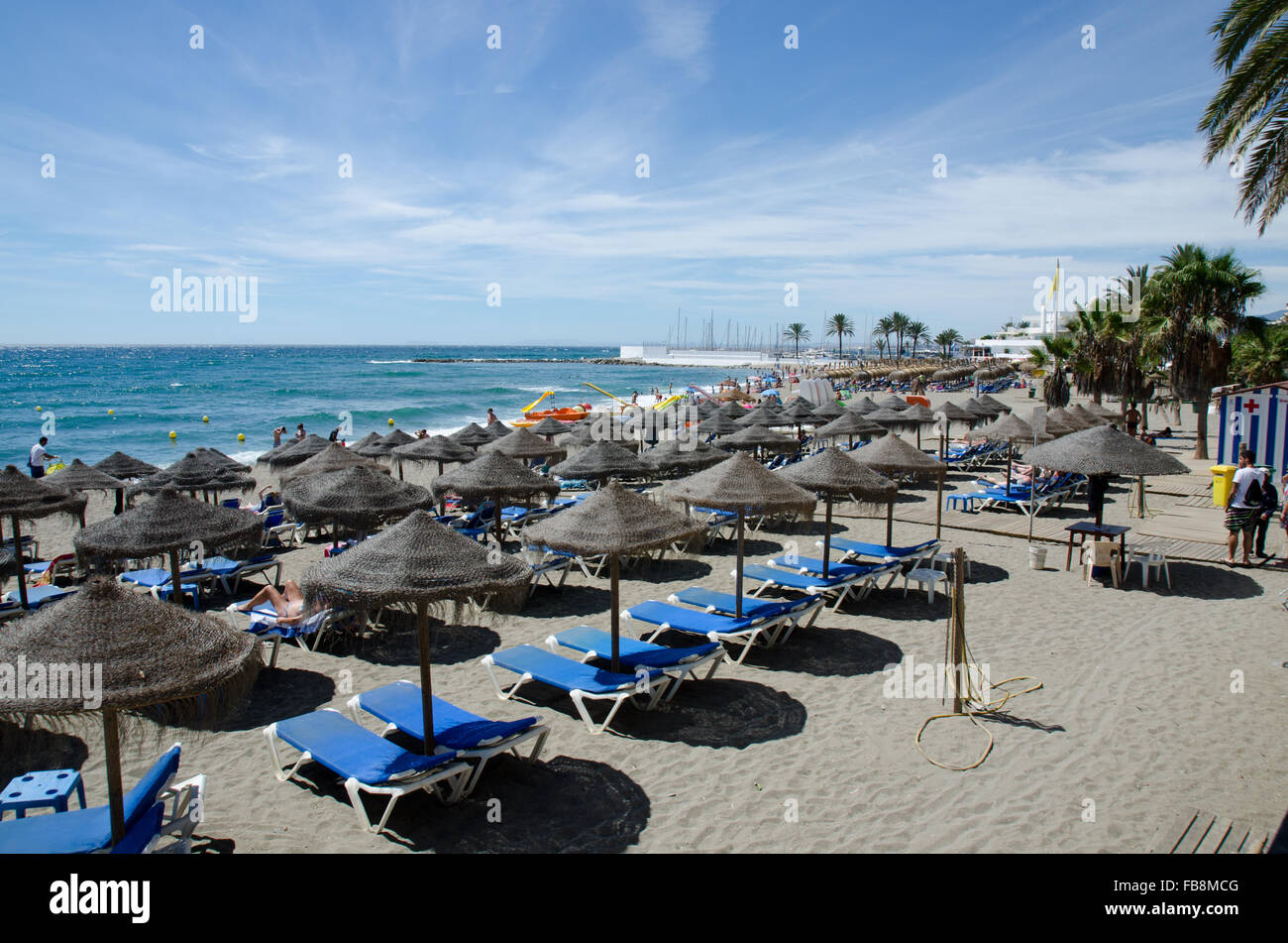 Playa De La Venus, Strand in Marbella, Costa Del Sol, Spanien ...