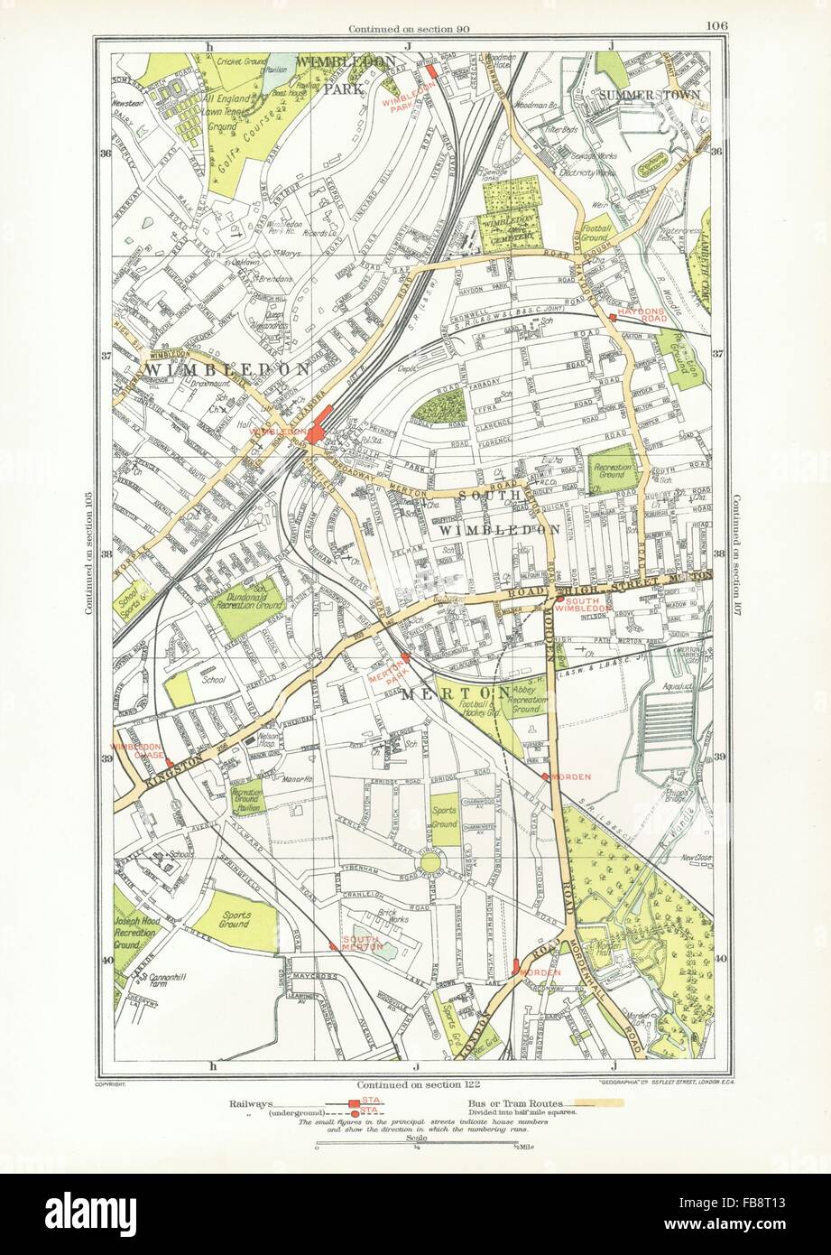 Mappa di wimbledon -Fotos und -Bildmaterial in hoher Auflösung – Alamy