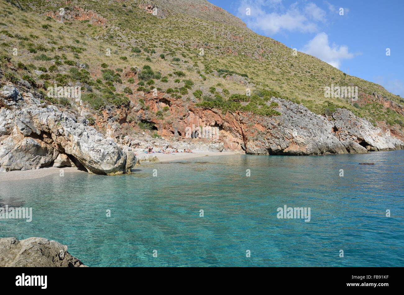 Strand in Lo Zingaro Nature Reserve Sizilien Stockfotografie - Alamy
