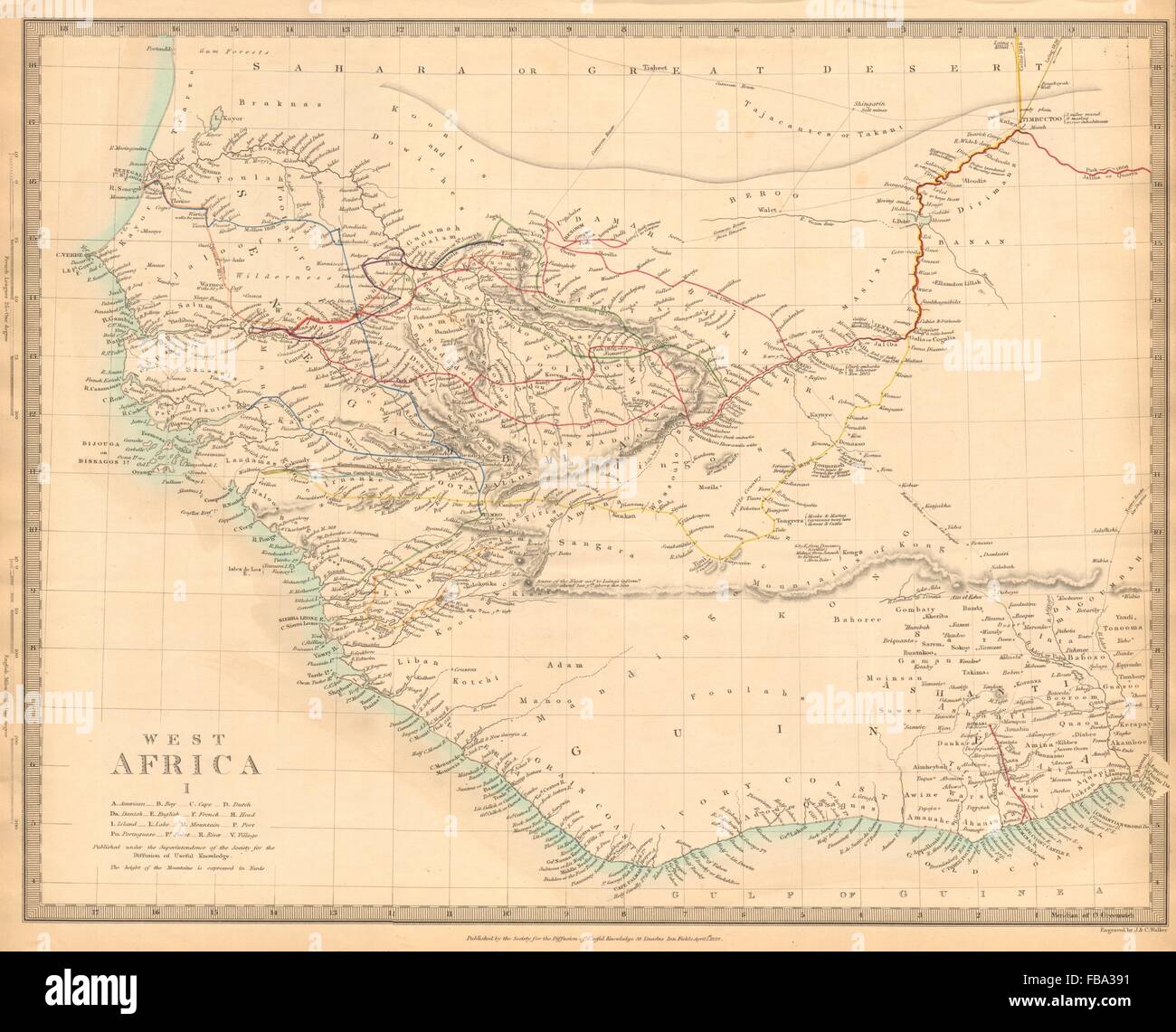 Karte westafrika -Fotos und -Bildmaterial in hoher Auflösung – Alamy