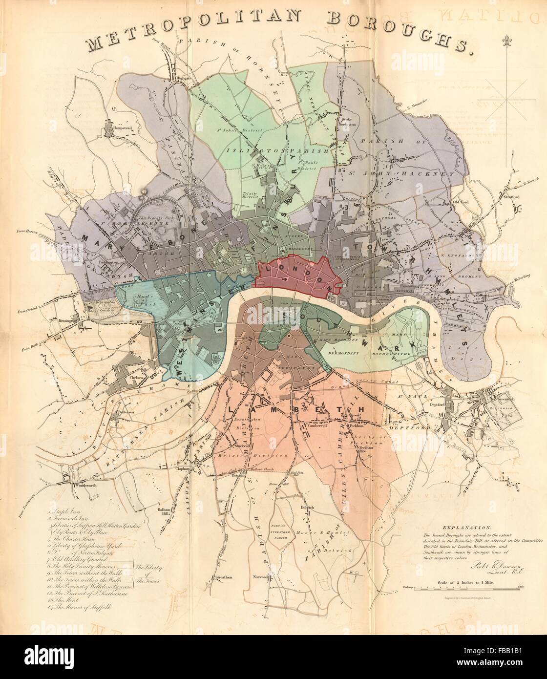 London boroughs map -Fotos und -Bildmaterial in hoher Auflösung – Alamy