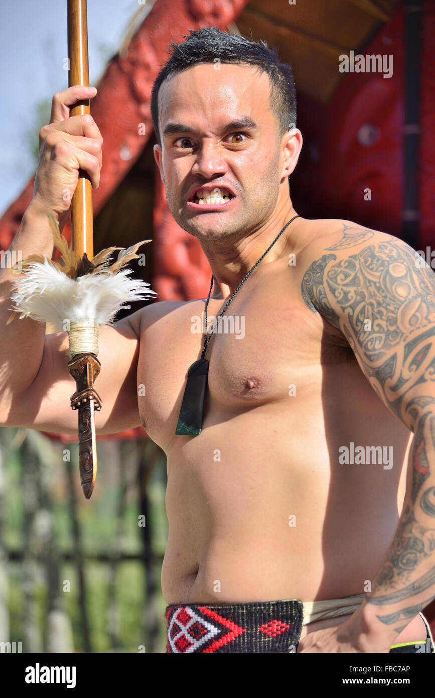 Maori Ceremony Stockfotos & Maori Ceremony Bilder - Alamy