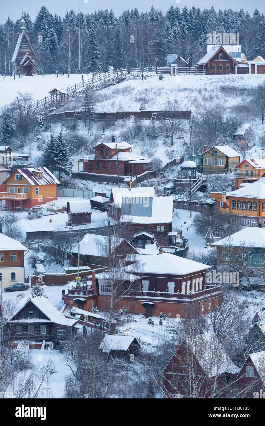 Blick vom Dom Mountain der alten russischen Stadt Ples in Ivanovo ...