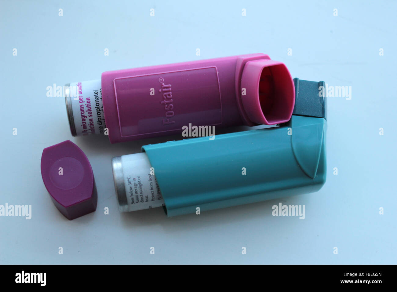 Breathing Asthma Salbutamol Inhaler Stockfotos und -bilder Kaufen - Alamy