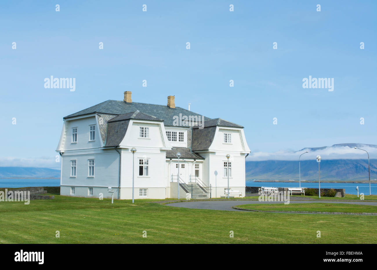 Reykjavik Island Innenstadt Reagan Gorbatschow Haus für Friedens-Gipfel ...