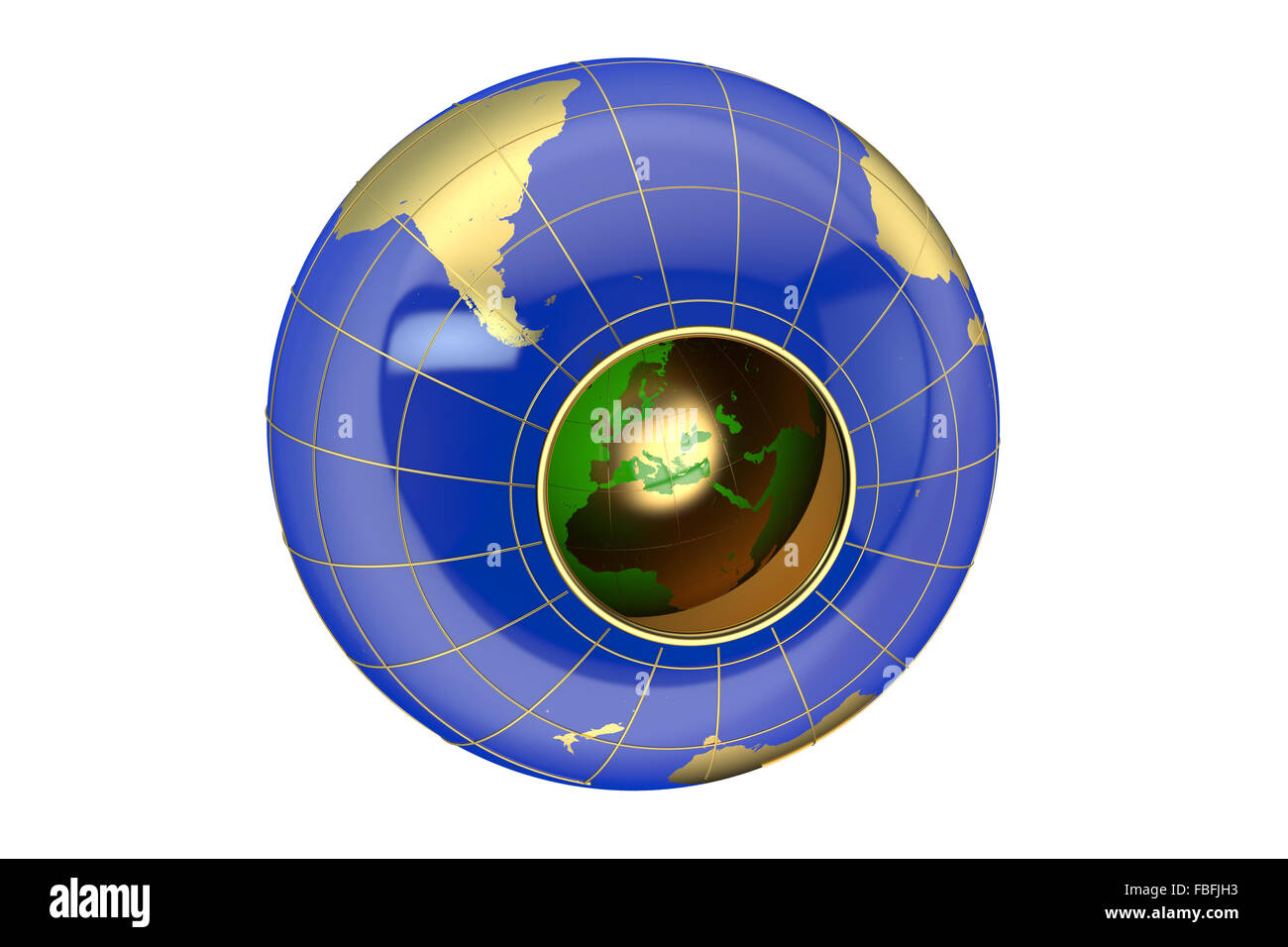 Planet erde ist hohl Ausgeschnittene Stockfotos und -bilder - Alamy