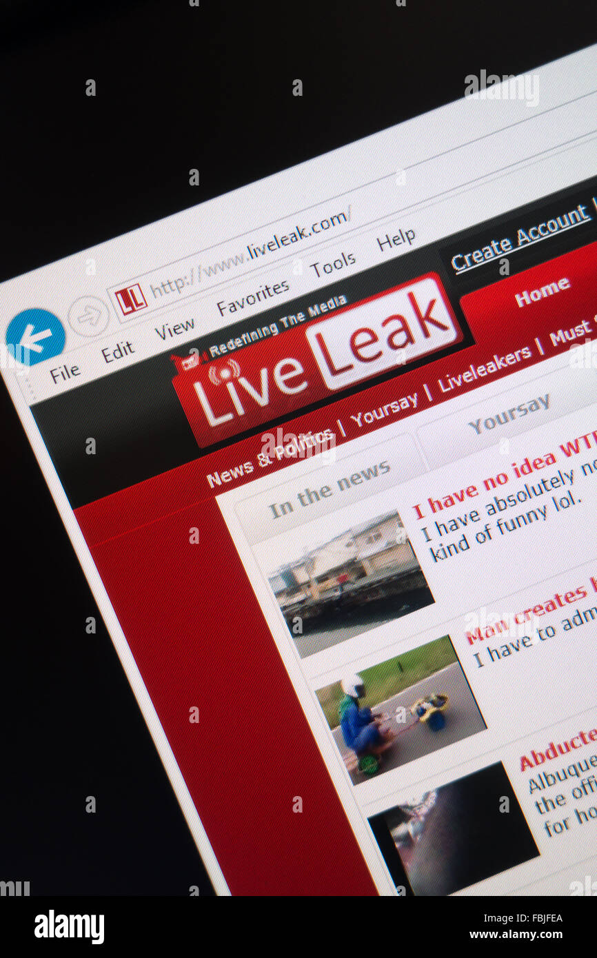Live leak -Fotos und -Bildmaterial in hoher Auflösung – Alamy