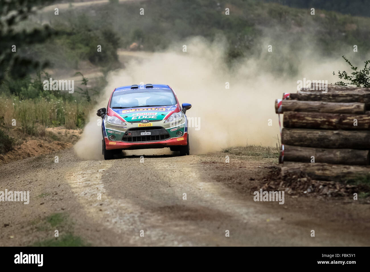 Ümit Can Özdemir mit Ford Fiesta R2 von Castrol Ford Team Turkiye in ...