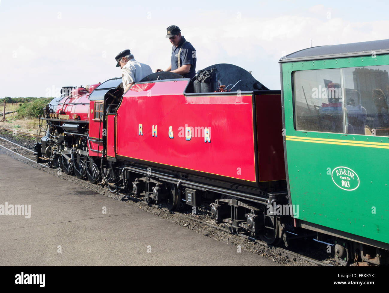 Hythe dymchurch miniature steam railway -Fotos und -Bildmaterial in ...