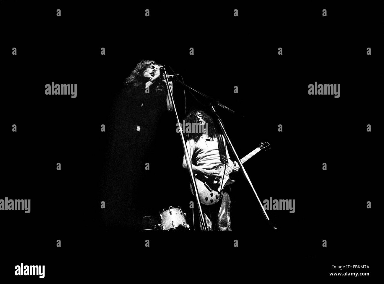 LED Zeppelin, Jimmy Page und Robert Plant - 1969 - Frankreich / Ile-de ...