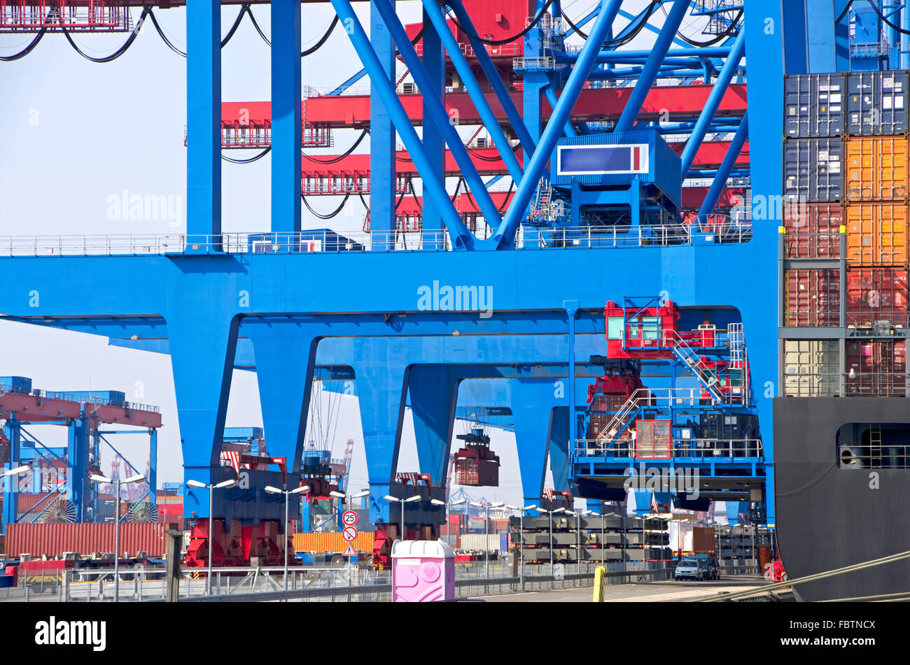 Container terminal Deutschland Stockfotografie - Alamy