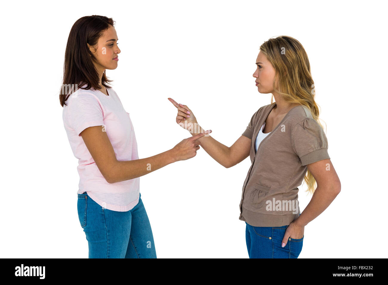 Two angry girls -Fotos und -Bildmaterial in hoher Auflösung – Alamy