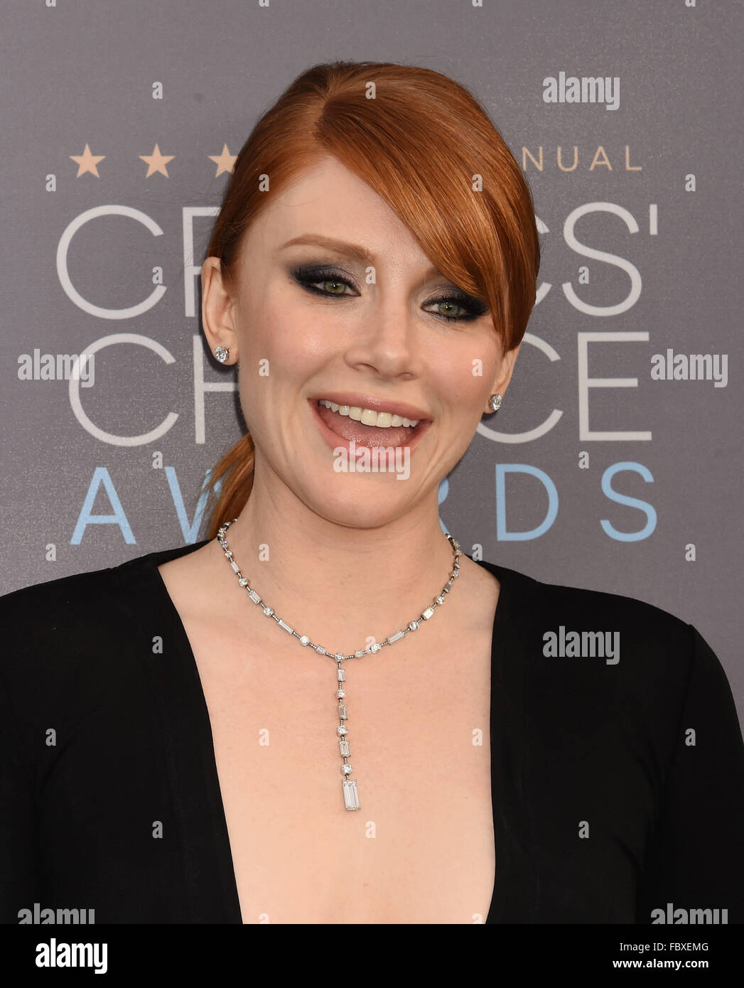 BRYCE DALLAS HOWARD US Film-Schauspielerin im Januar 2016. Foto Jeffrey ...