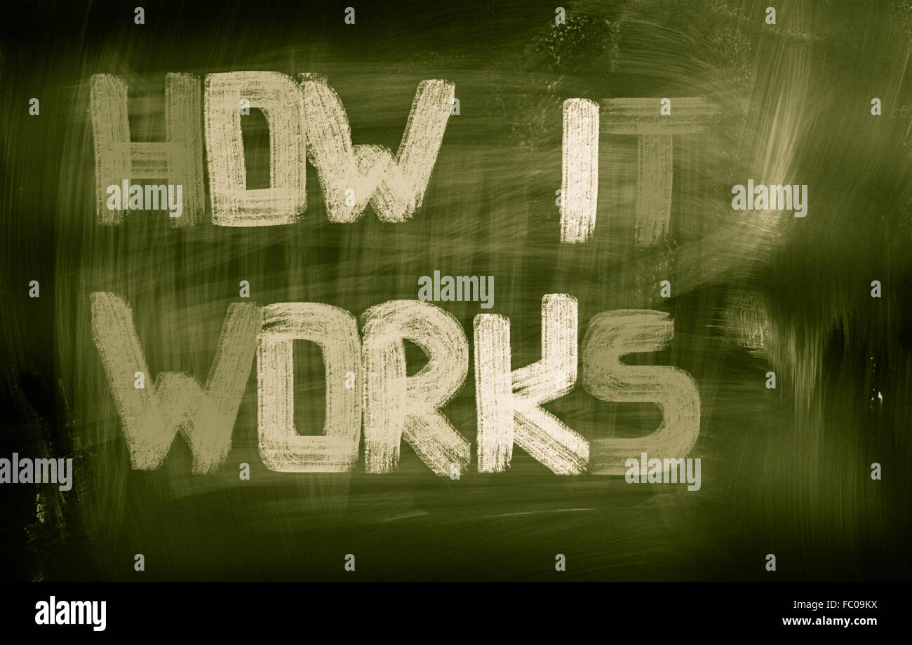 Wie funktioniert es Konzept Stockfotografie - Alamy