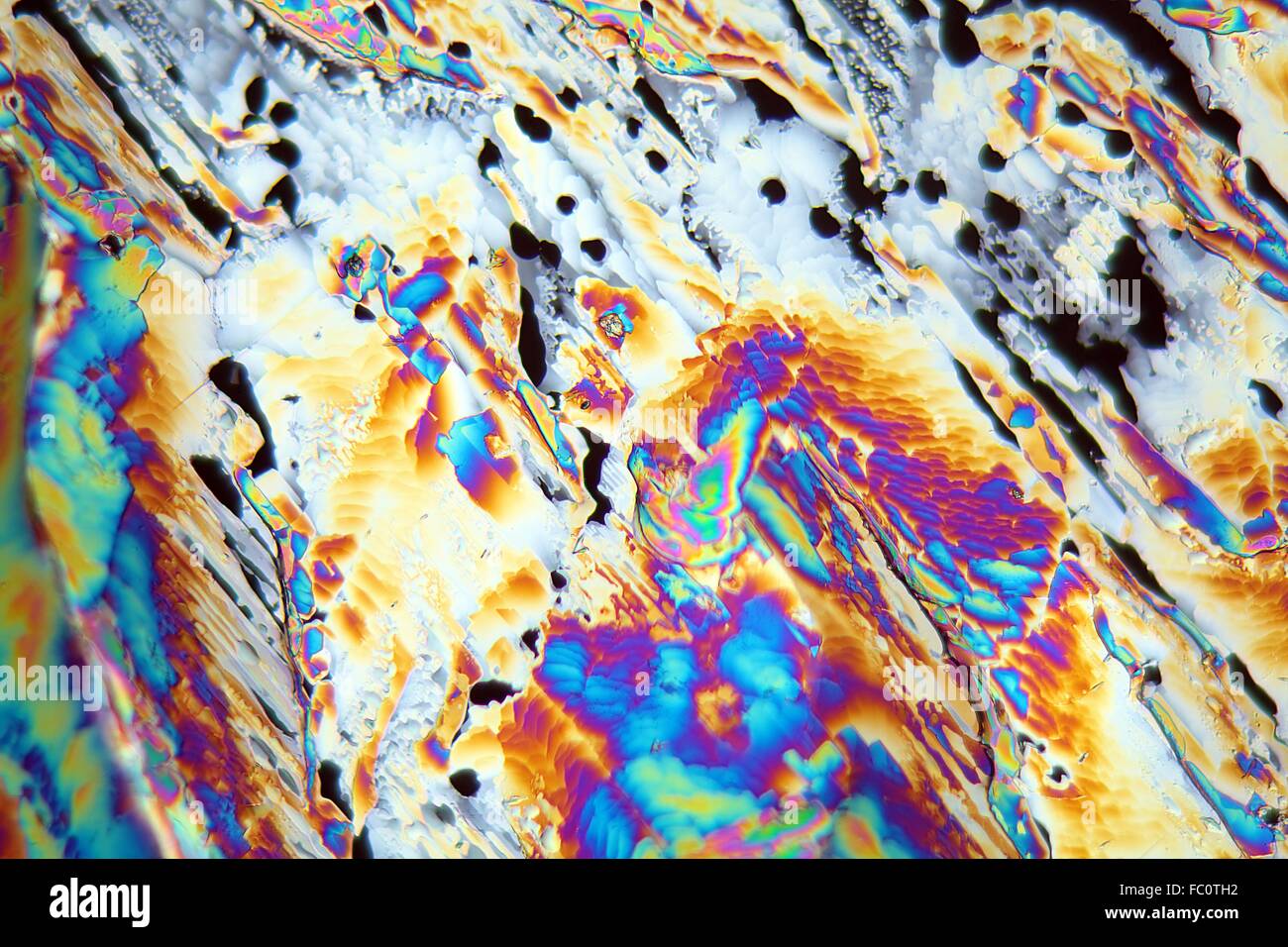 Kaliumsulfat Unter Dem Mikroskop Stockfotografie - Alamy