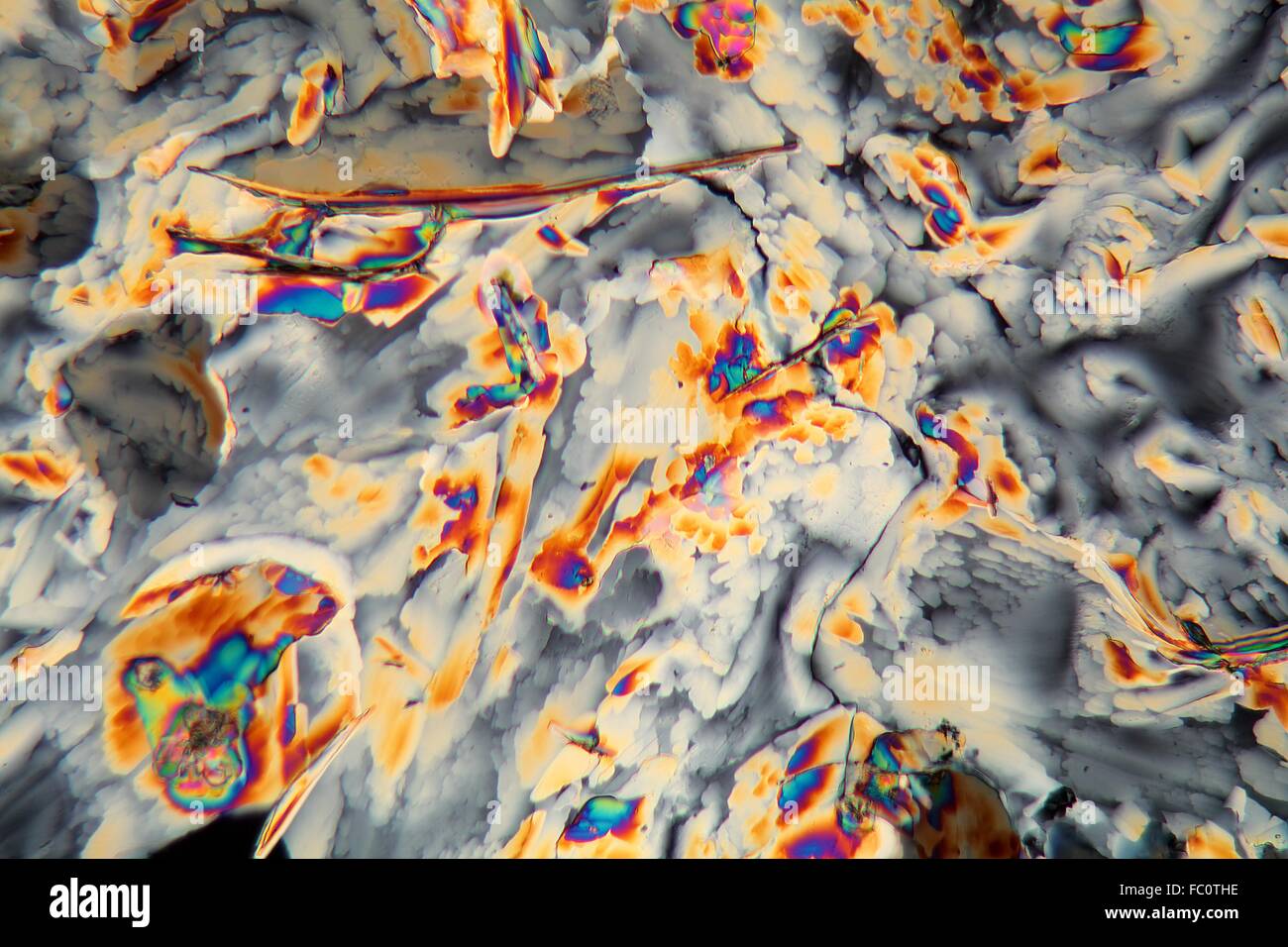 Kaliumsulfat Unter Dem Mikroskop Stockfotografie - Alamy