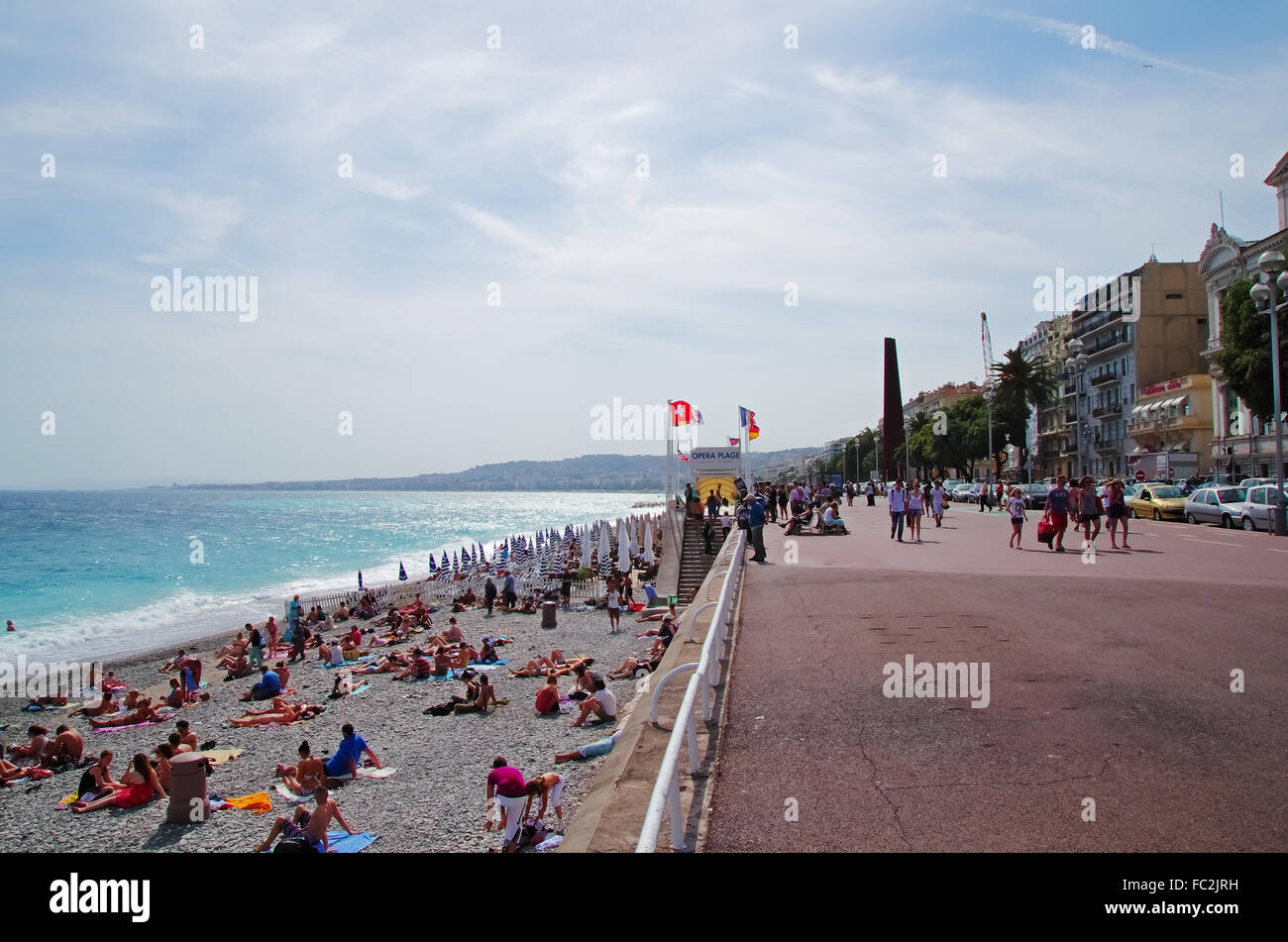 Der Strand von Nizza - C├┤te d ' Azur Stockfotografie - Alamy
