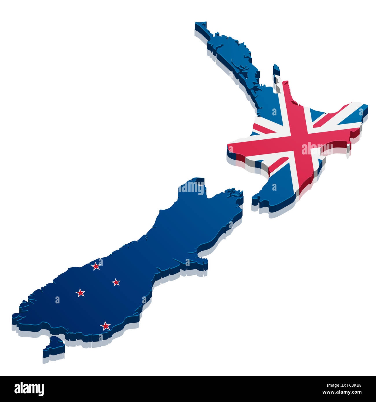 Karte des landes neuseeland -Fotos und -Bildmaterial in hoher Auflösung ...