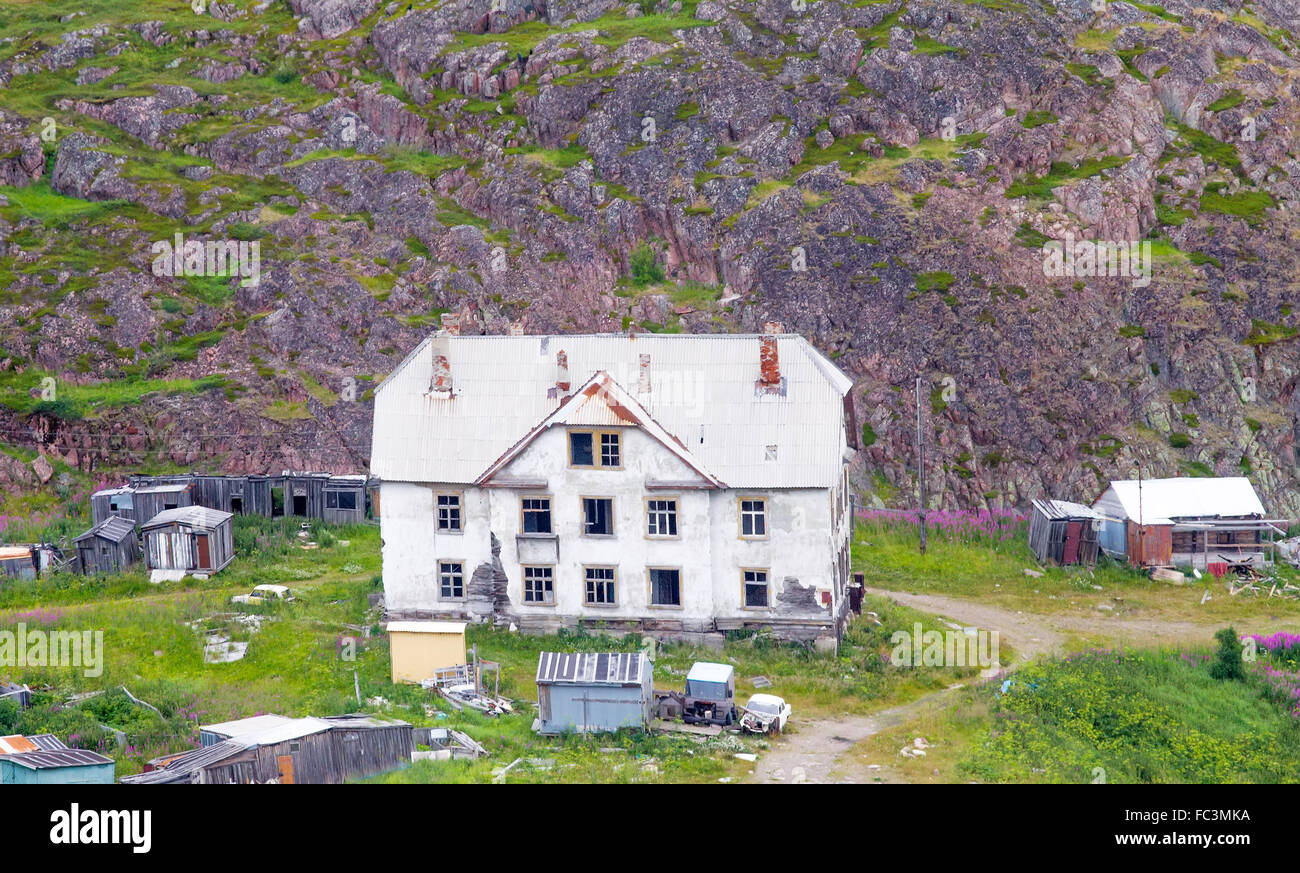 Verlassene Stadt in der Arktis Stockfotografie - Alamy